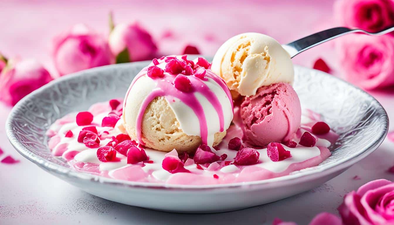 Persian Rose Water Ice Cream: Exotic Delight