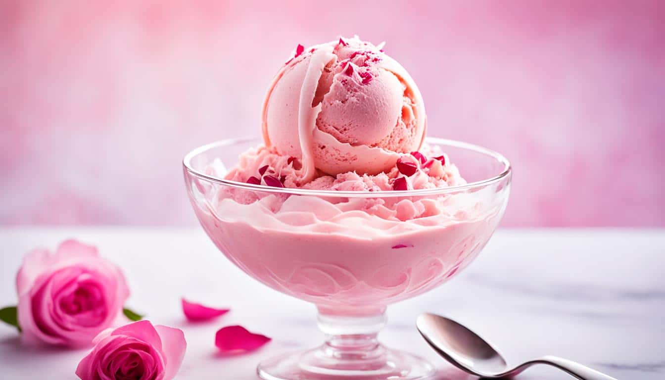 Persian Rose Water Ice Cream: Exotic Delight
